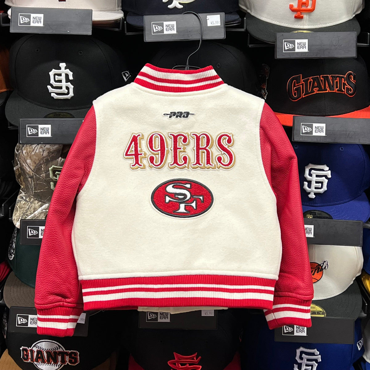 SF 49ers ProStandard Letterman Jacket (Toddler Size) - Cream ...